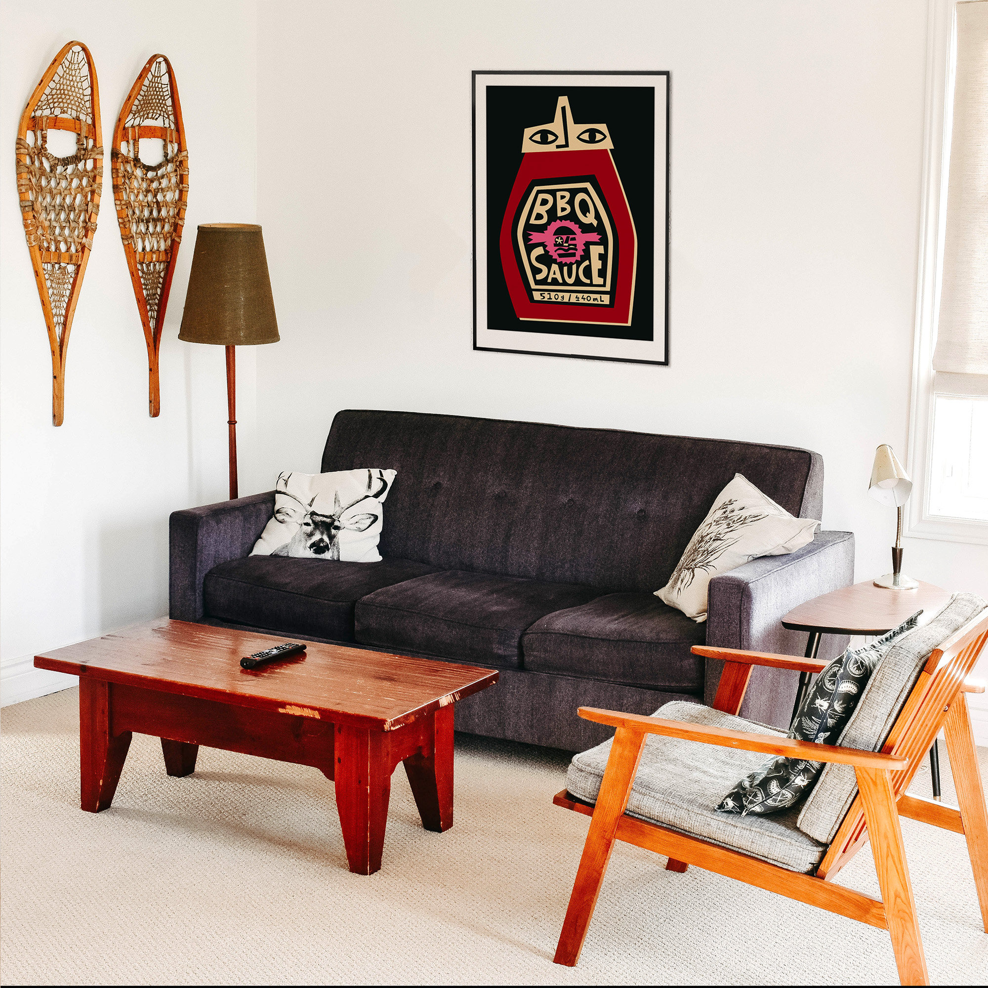 BBQ Sauce Kitchen Print: Retro Mid-century Modern Wall Art - Etsy