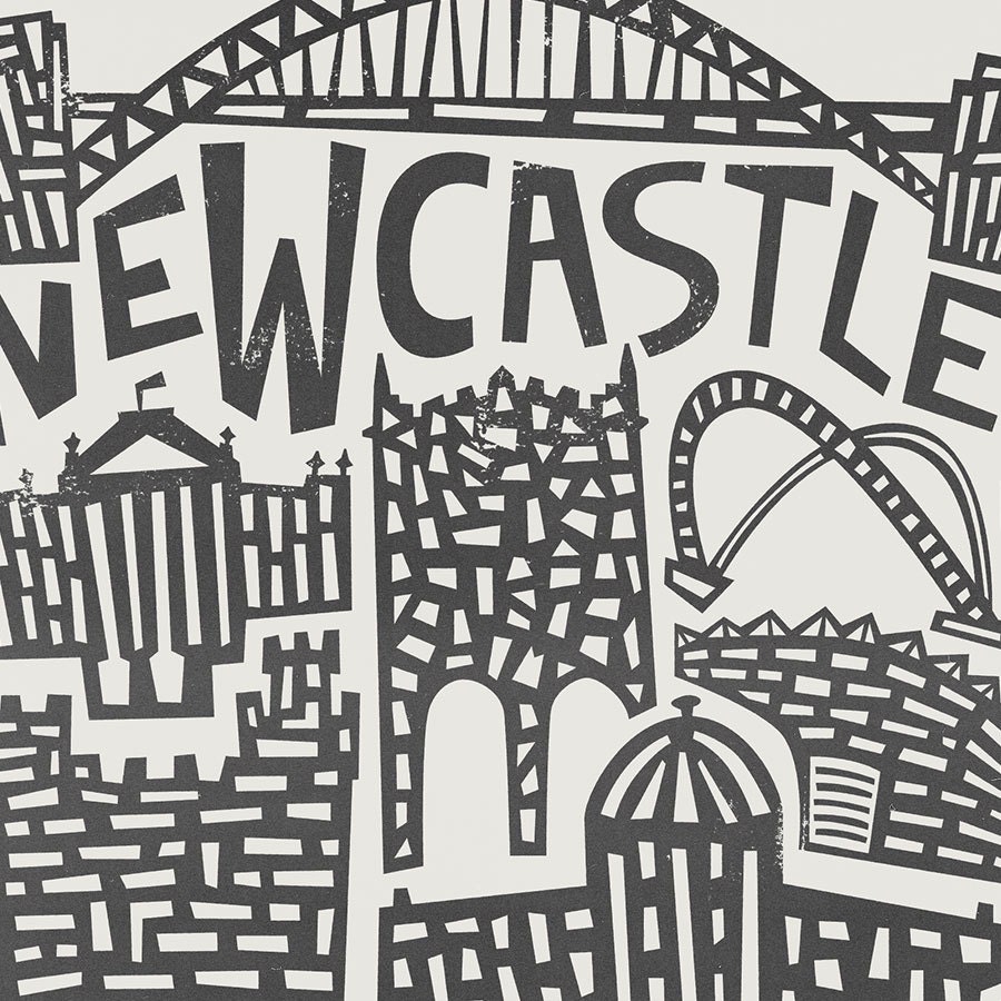 Newcastle Upon Tyne Travel Poster Retro City Print Gift for - Etsy UK
