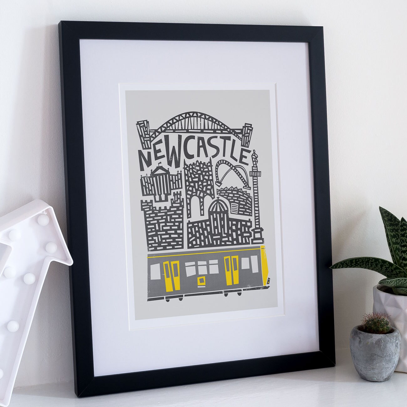Newcastle Upon Tyne Travel Poster Retro City Print Gift for - Etsy UK