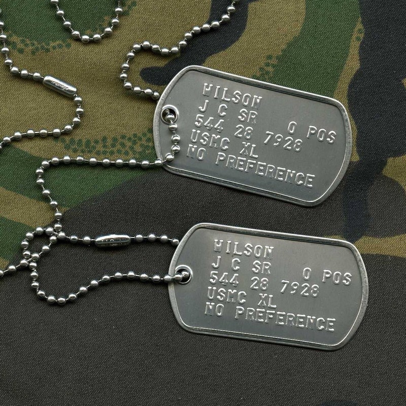 Dog Tags Custom for Men - Etsy
