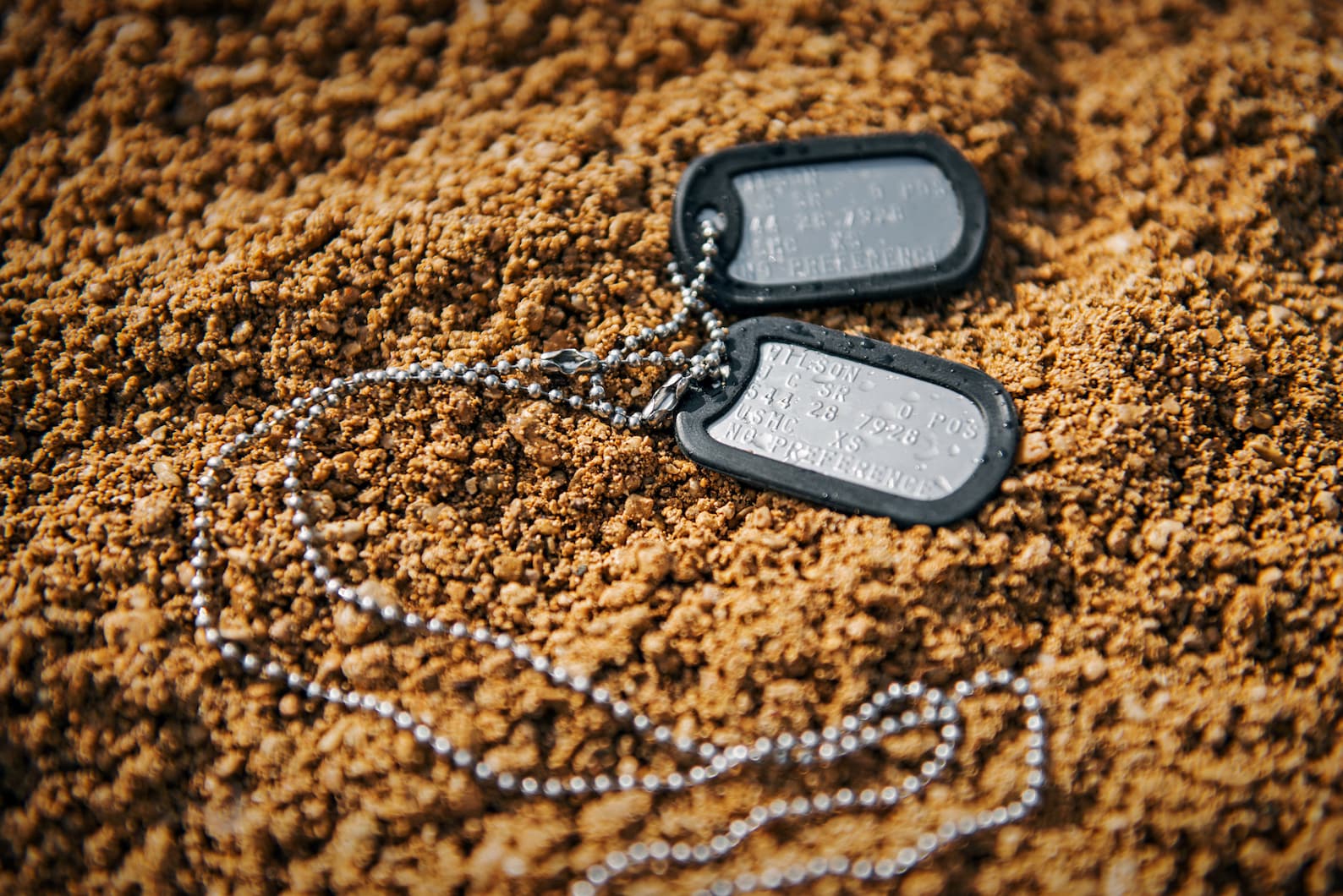 Steel US Army Dog Tag ID Set Personalised & Embossed With - Etsy