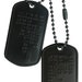 Personalised Black Special Forces US Military Dog Tags. PVD/DLC Hard ...