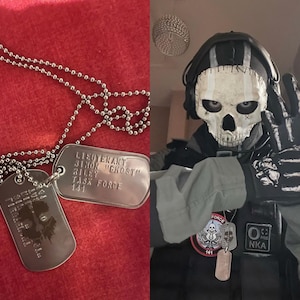 Simon 'ghost' Riley US Military Dog Tag Set With Personalised Text. - Etsy
