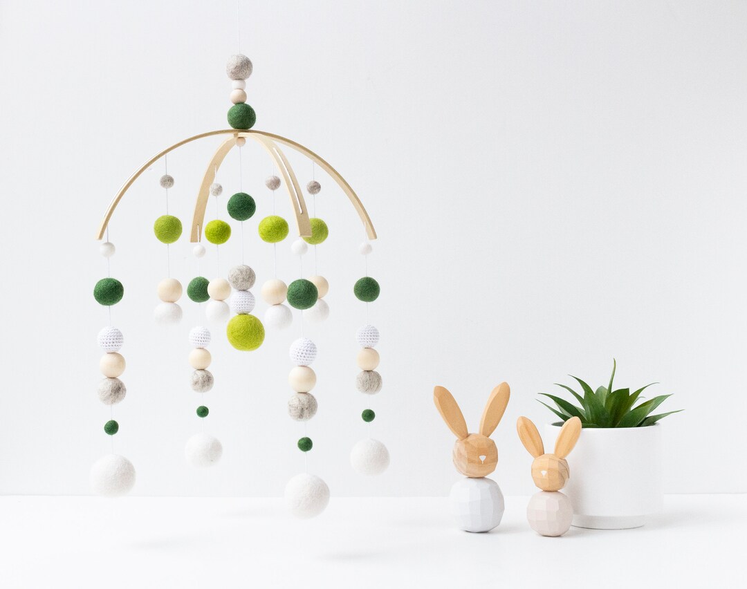Tropical Forest Baby Mobile Gender Neutral Baby Mobile Green Baby ...