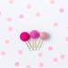 3 X Pom Pom Paper Clips. Pink Cute Paper Clip. Large Paper - Etsy