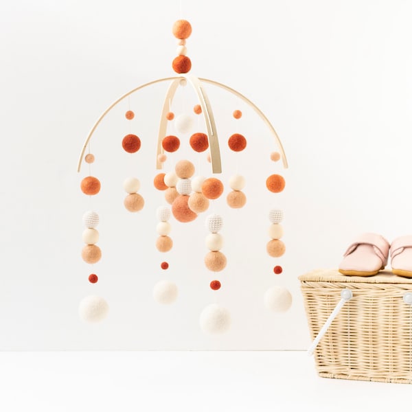 Peach Mobile Crib - Etsy
