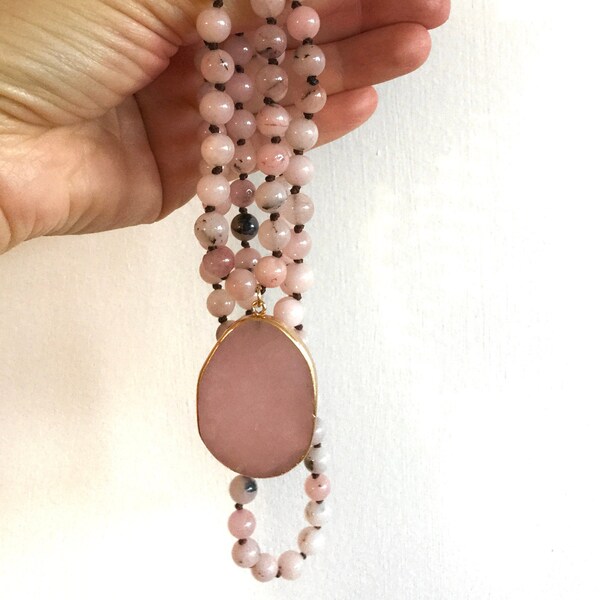 Long Beaded Necklace - Etsy