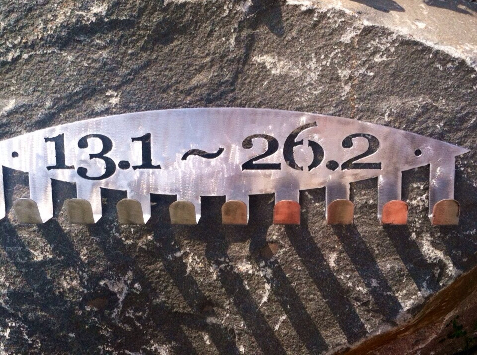 Marathon medal hanger runner medal hanger 13.1-26.2 half | Etsy