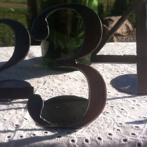 Freestanding Table Numbers Set of 5 Metal - Etsy