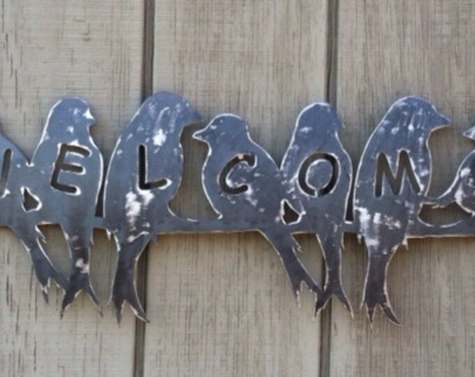 Bird Welcome Sign - Etsy