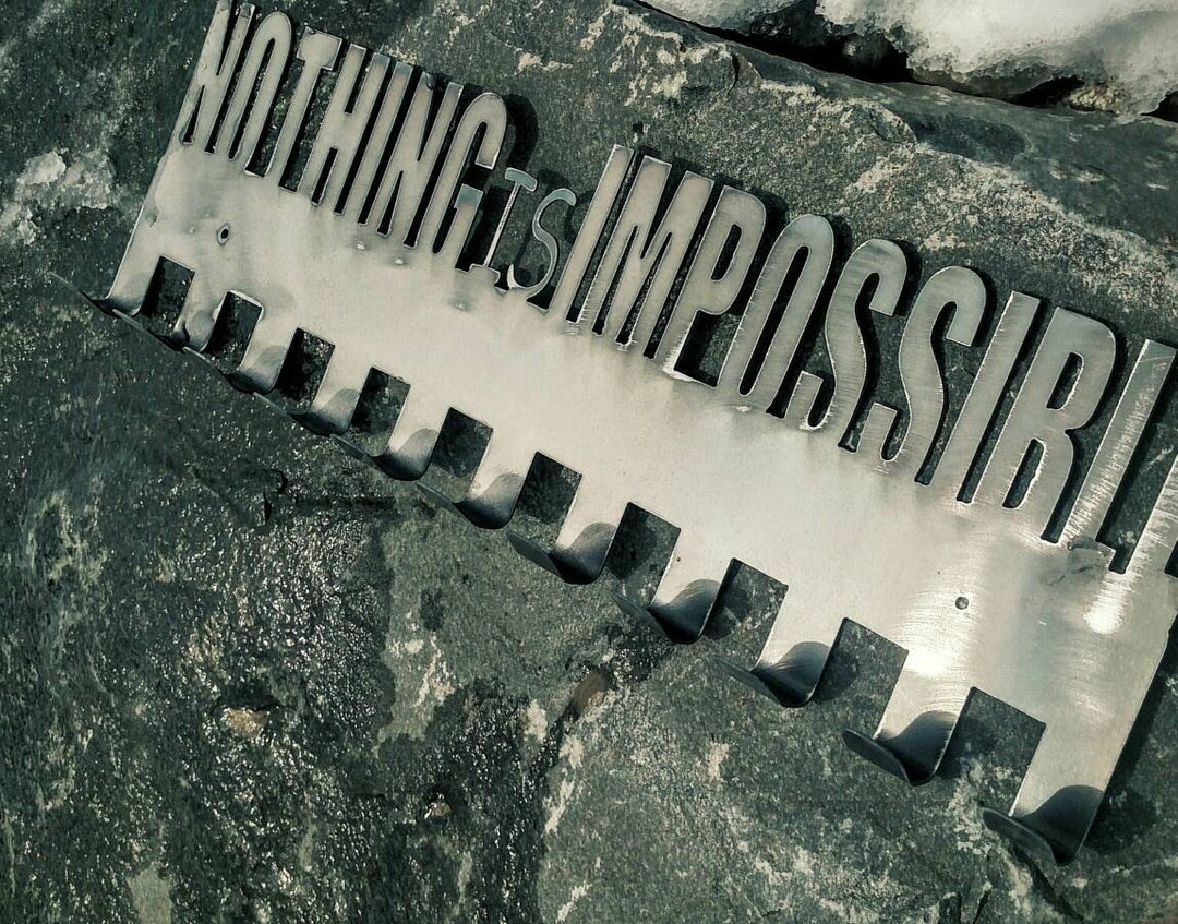 Nothing is Impossible Medal Display - Etsy