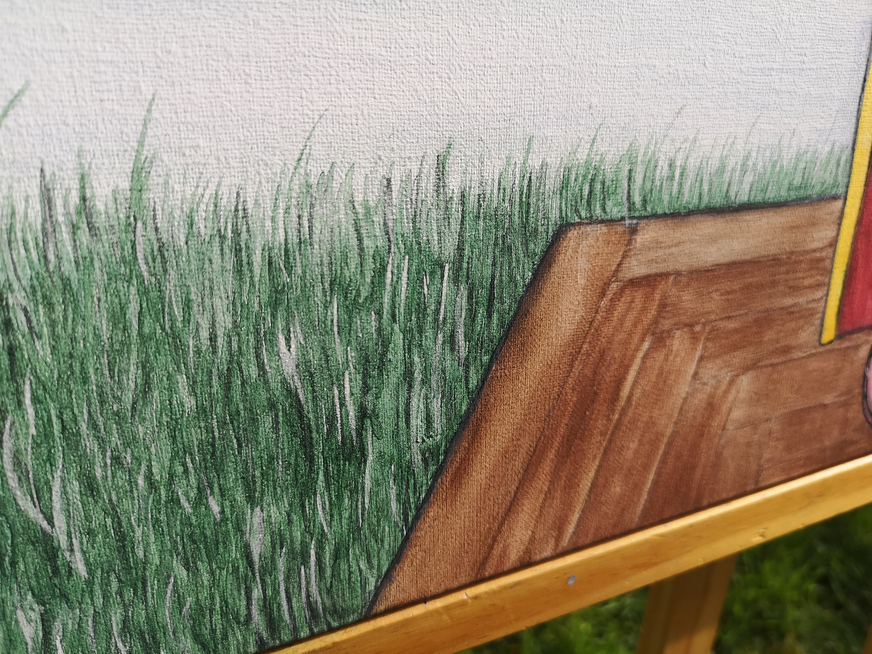 Amaterasu O Mi Kami : XL Large Painting, Ink on Canvas, 35.03 X 45.67 ...