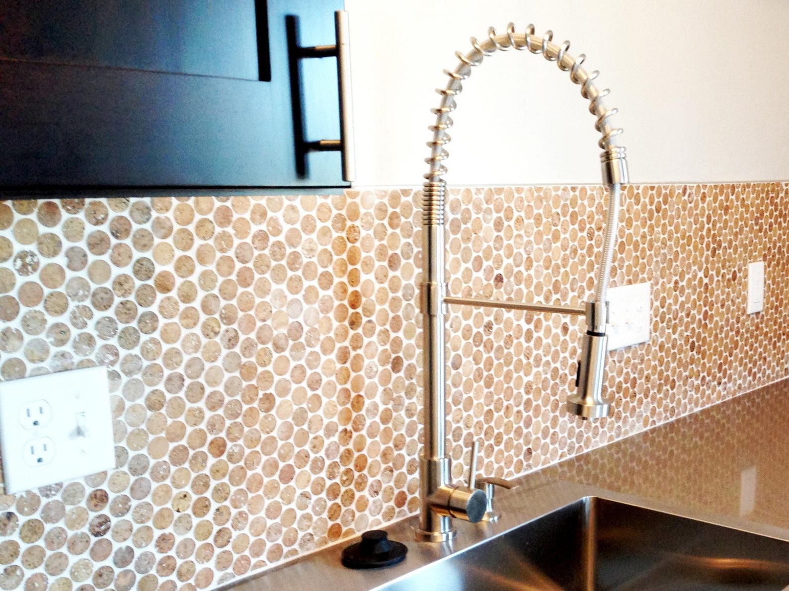 1" Cork Mosaic Tile for Floors, Walls, Bathroom, Kitchen! Penny Round ...