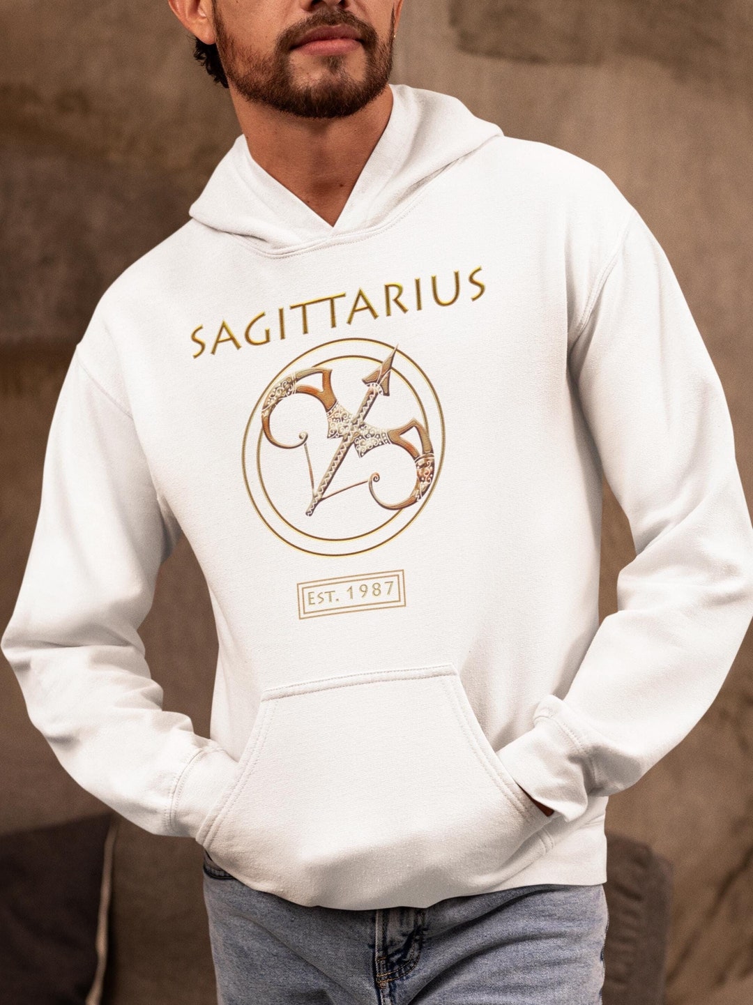 Custom Sagittarius Zodiac Hoodie. Personalized Birth Date Shirt. Zodiac ...