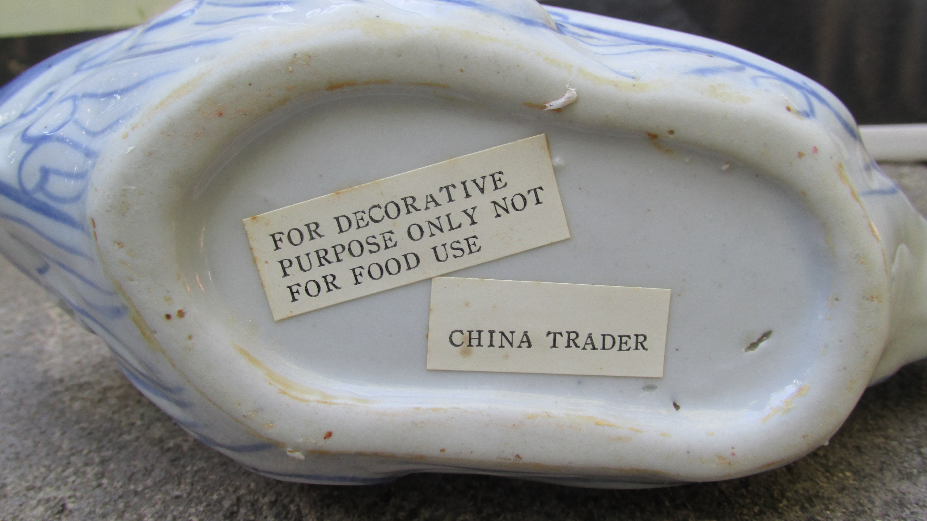 Blue & White Porcelain Ceramic Fish Vase - Etsy