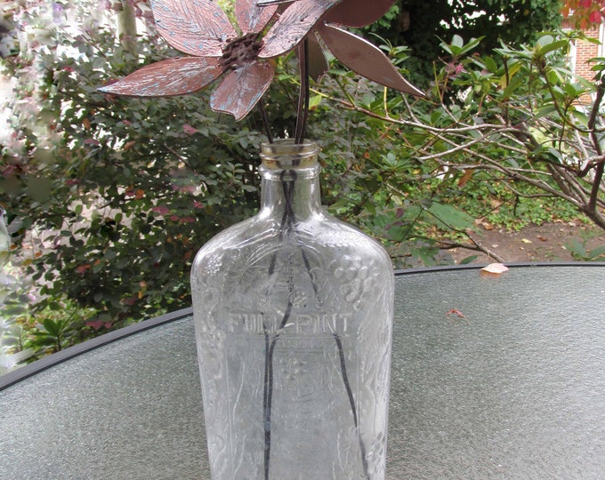 Vintage Growers Wine Bottle. Embossed With Grapes. Rare. 5206 ...