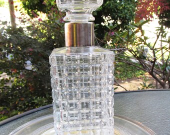 Glass Block Whiskey Decanter - Etsy