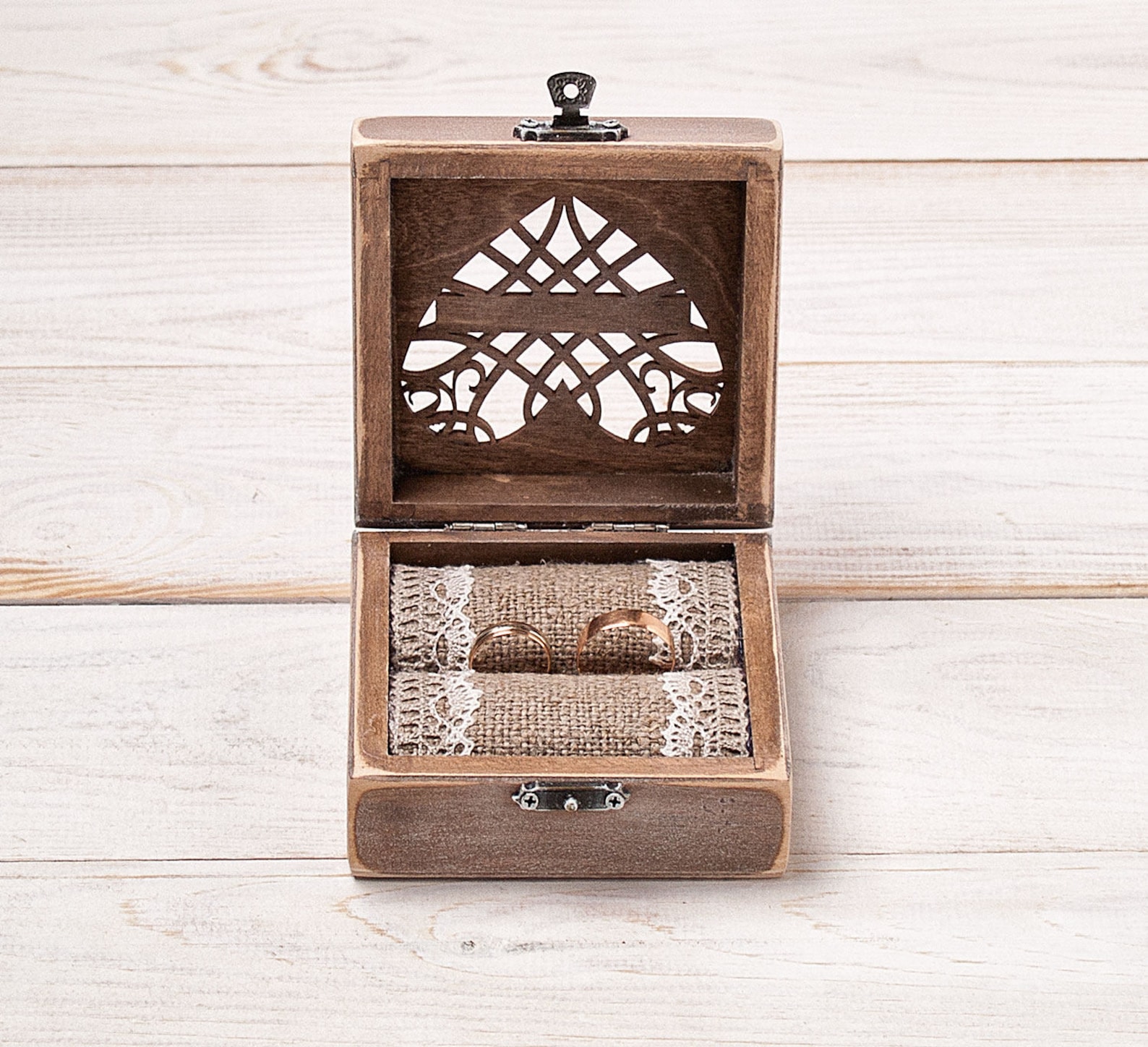 Rustic Wedding Ring Box Ring Bearer Box Wedding Ring Box - Etsy