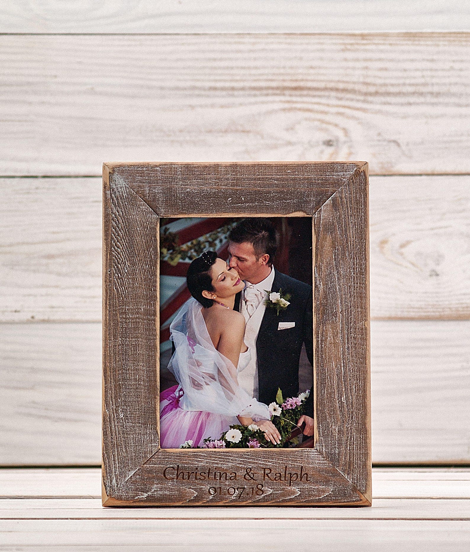 Personalized Family Picture Frame for Wedding Photo Engraved - Etsy UK