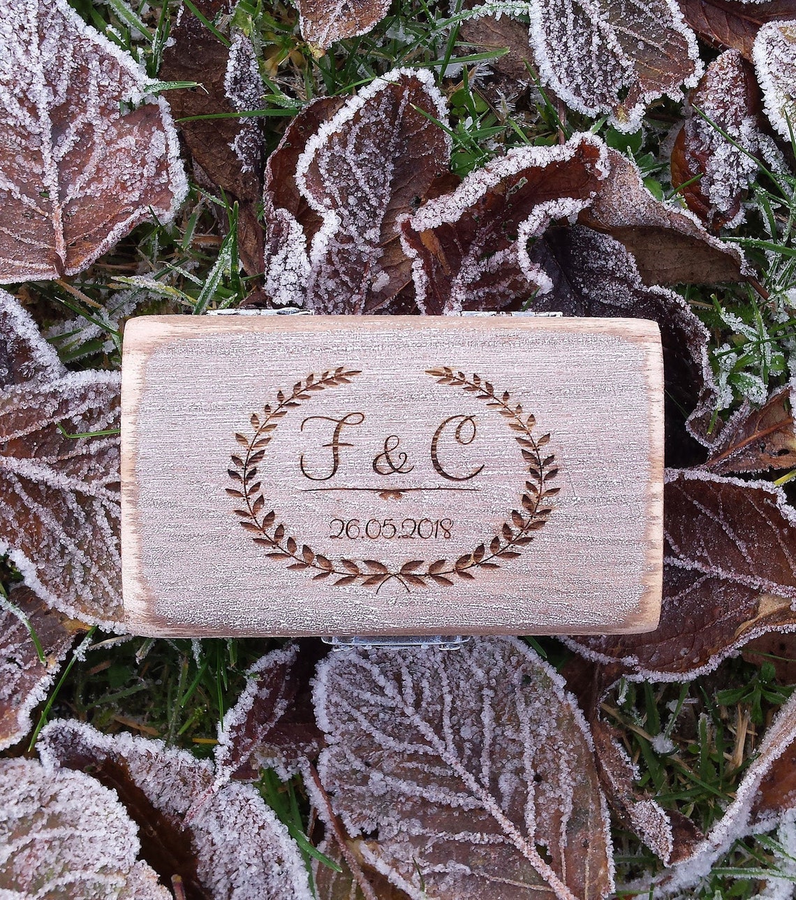 Rustic Ring Bearer Box Wedding Ring Box Custom Wooden Ring - Etsy