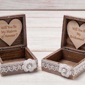 Will You Be My Bridesmaid Box, Bridesmaid Proposal Box, Maid of Honor ...