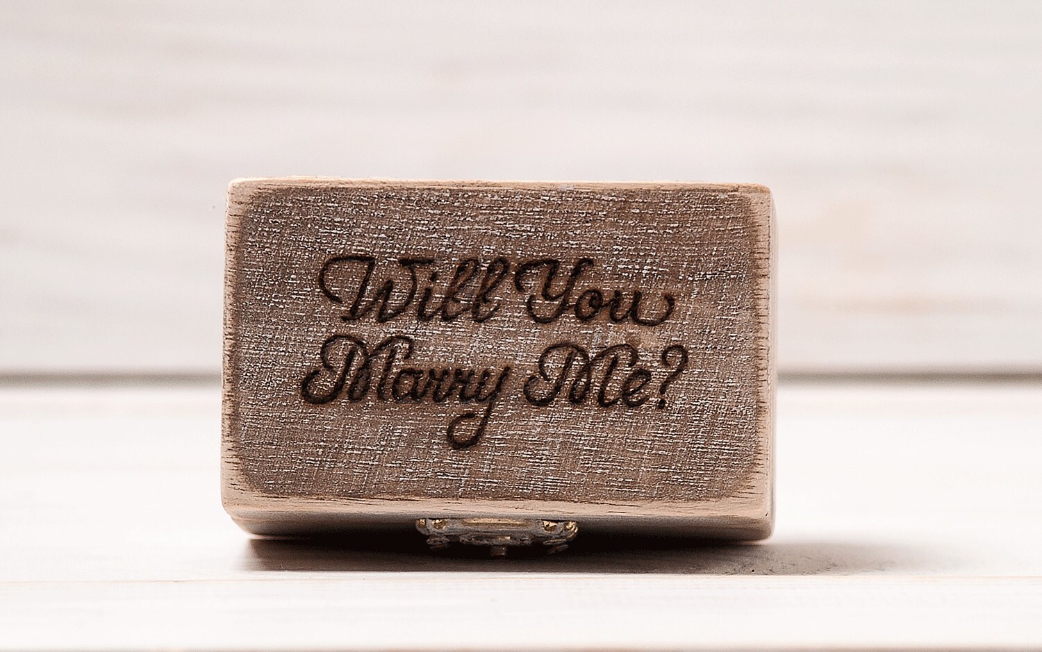 Proposal Ring Box Personalized Ring Bearer Box Rustic | Etsy