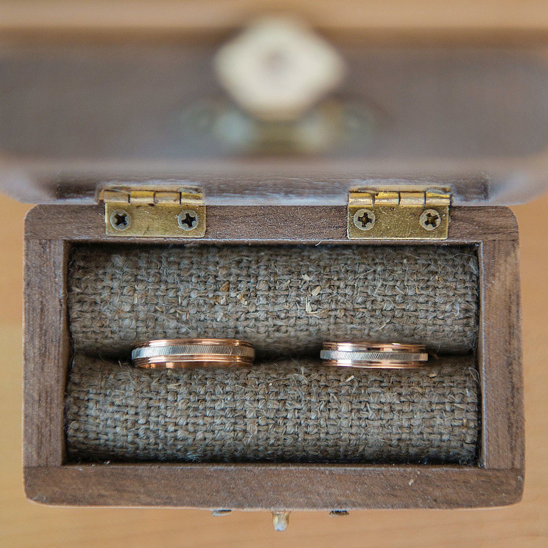 Personalized Wedding Wooden Ring Box Rustic Ring Bearer Pillow - Etsy