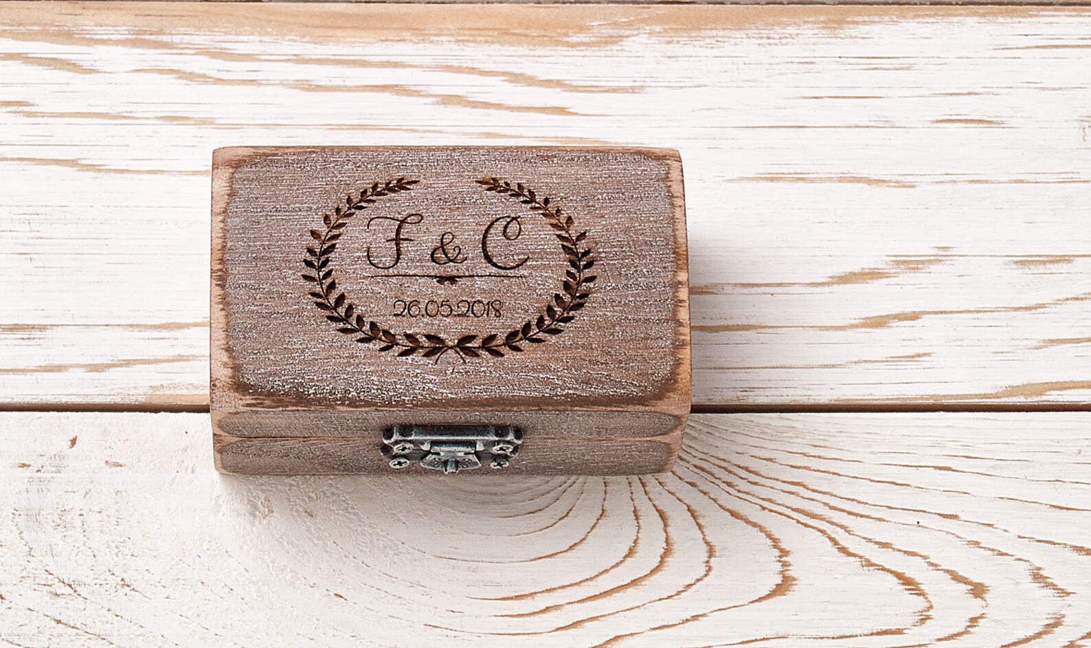 Rustic Ring Bearer Box Wedding Ring Box Custom Wooden Ring - Etsy