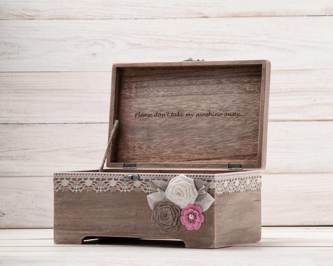 Baby Memory Keepsake Box, Personalized Gift for a Newborn, Baby Shower ...