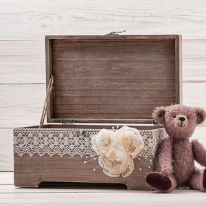 Baby Keepsake Box, Kids Memory Box, Personalised Toy Storage, Baby's ...