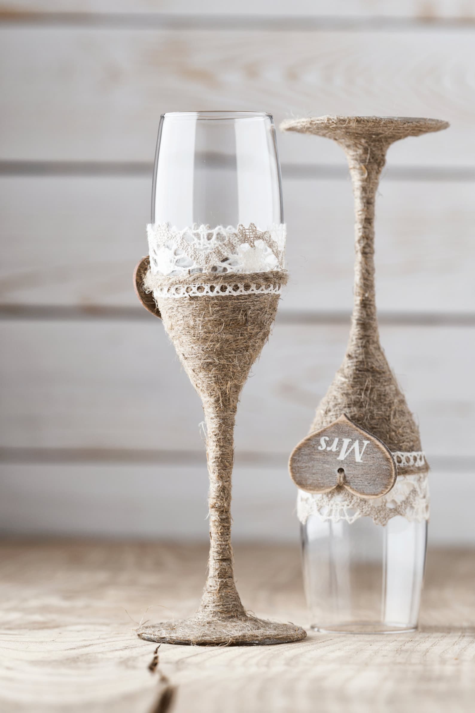 Wedding Toasting Glasses Rustic Toasting Flutes Wedding - Etsy