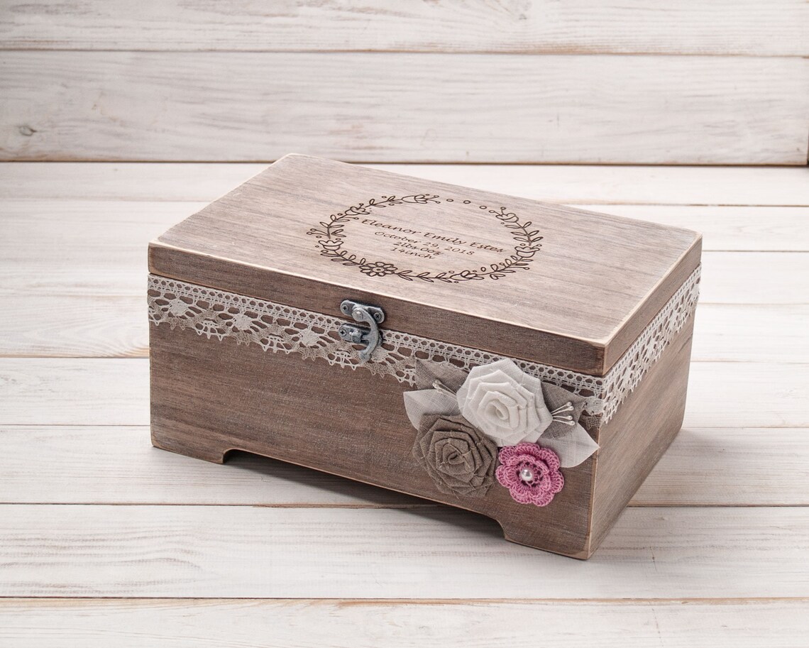 Baby Memory Keepsake Box Personalized Gift for a Newborn - Etsy