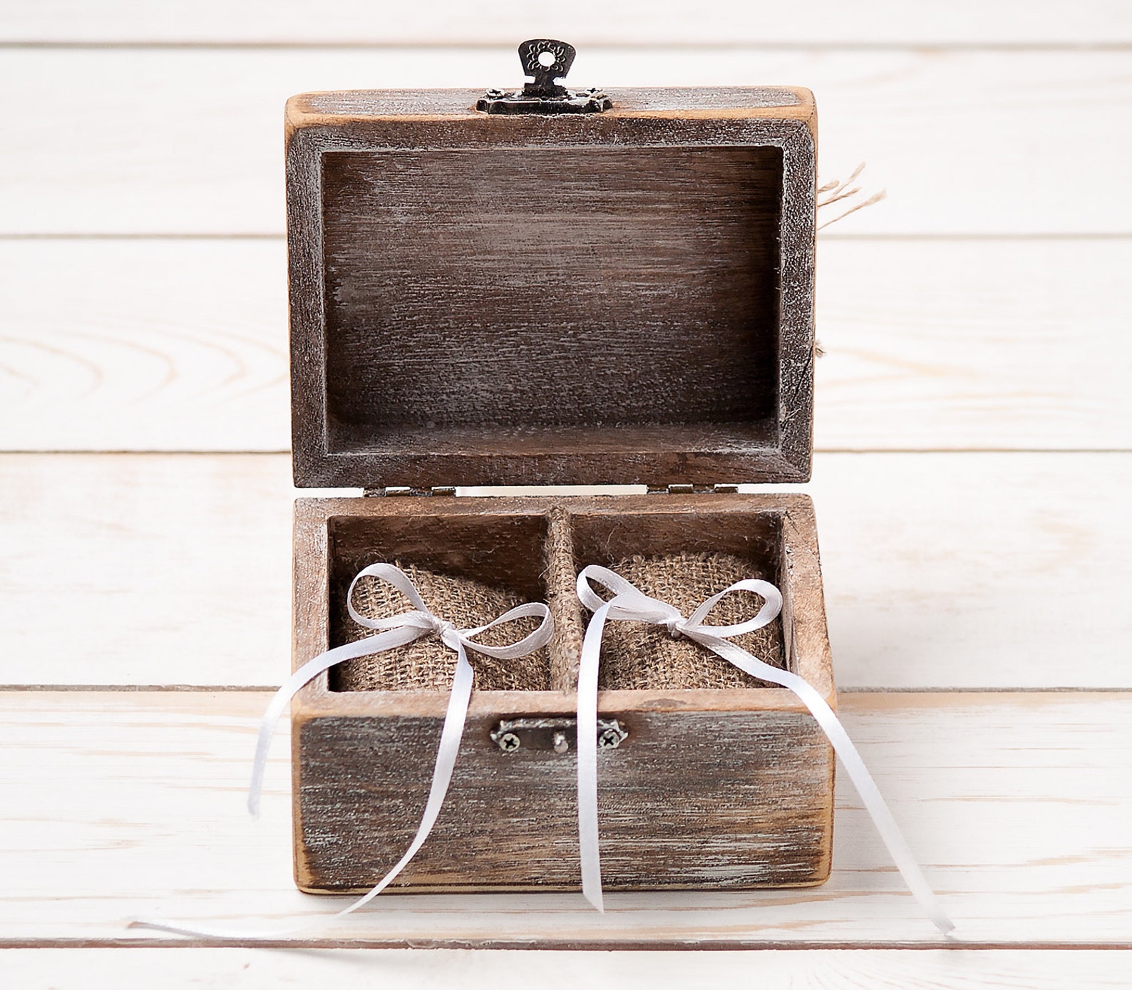 Flower Girl Basket and Ring Bearer Box Set, Wedding Bucket and Ring ...