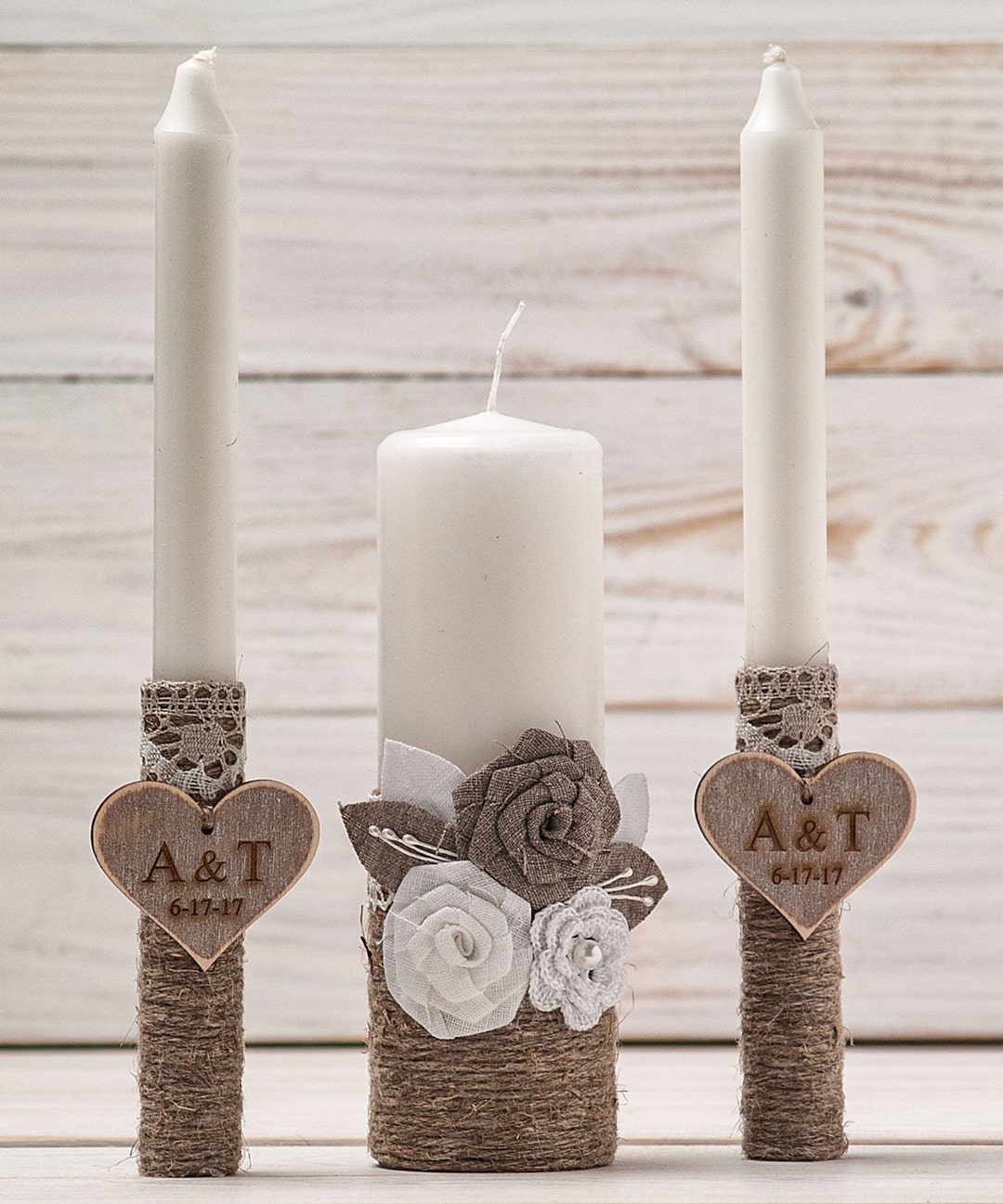 Monogram Unity Candles, Wedding Unity Candle, Ceremony Candles, Unity ...