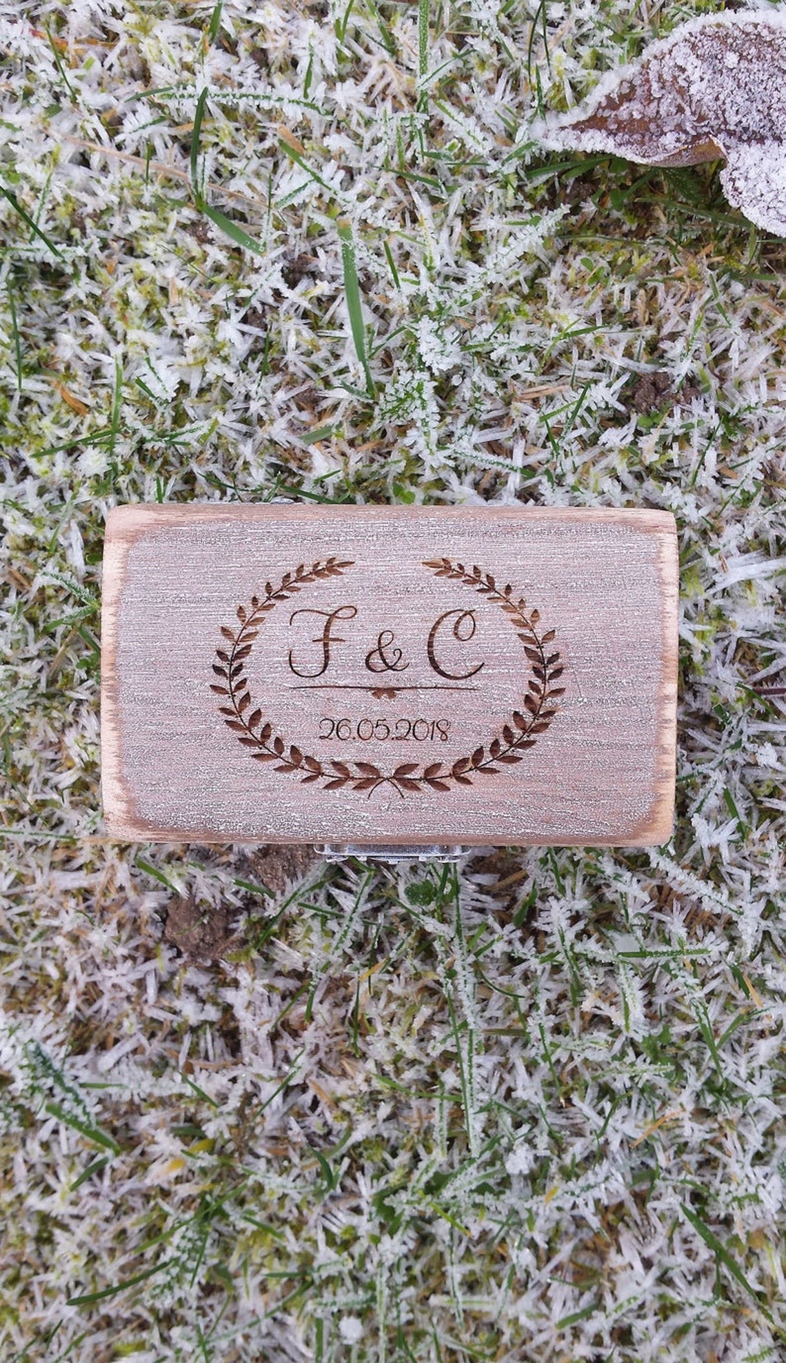 Wedding Ring Box Rustic Ring Bearer Box Rustic Wedding Box | Etsy