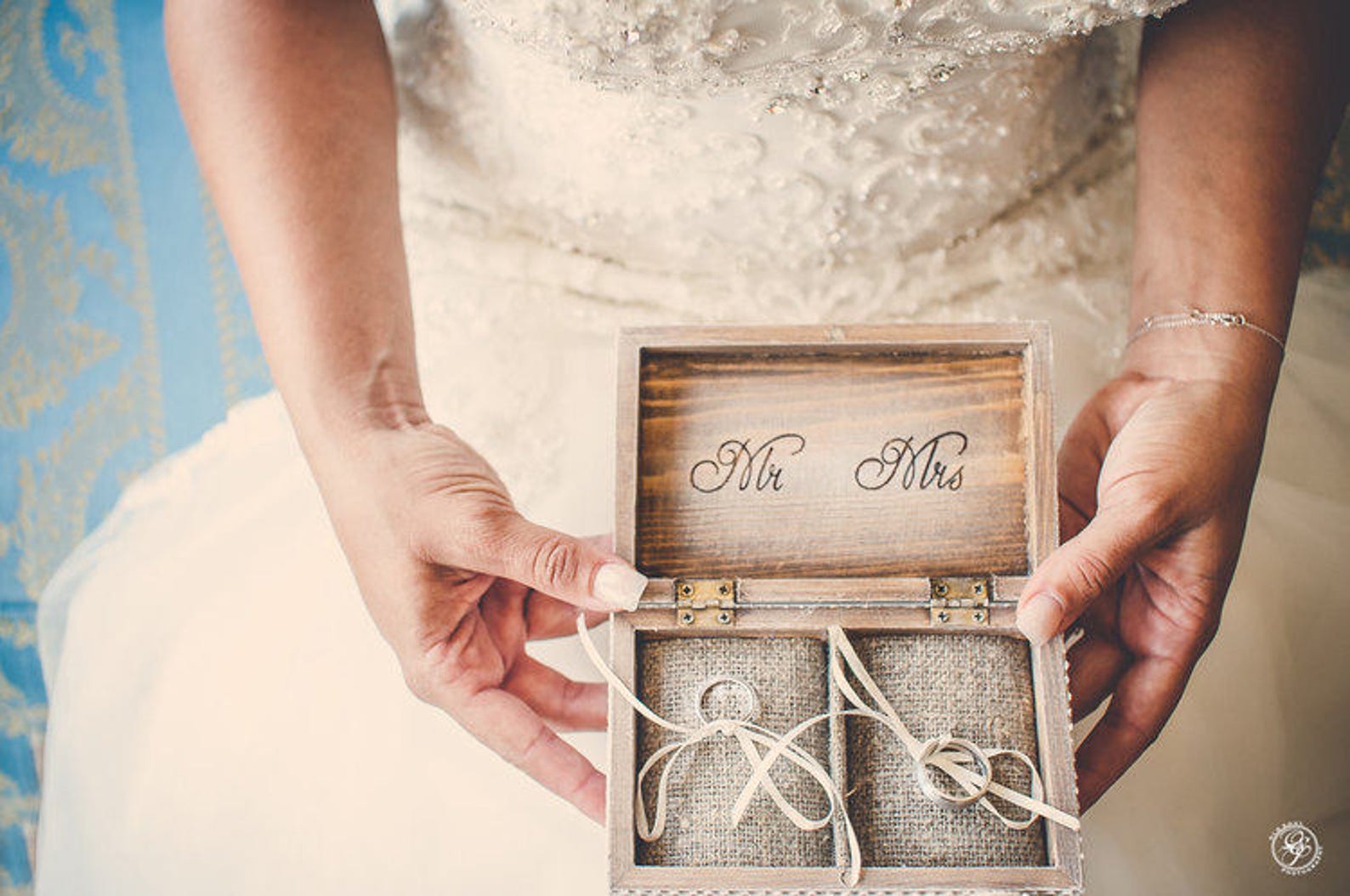 Personalized Ring Bearer Box Wedding Ring Holder Wooden - Etsy