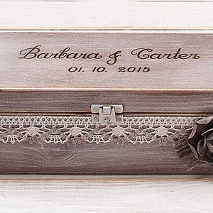 Wine Box Love Letter Personalized First Fight Wedding Ceremony Decor ...