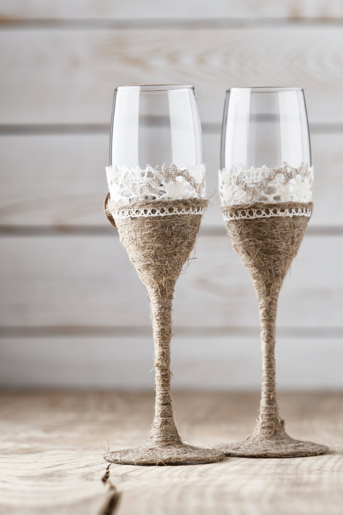 Wedding Toasting Glasses Rustic Toasting Flutes Wedding - Etsy