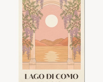 Bellagio Painting: Vintage Lago Di Como Travel Print - Etsy