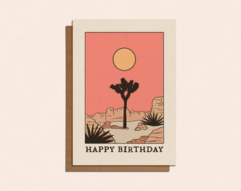 Magic Desert Birthday Card - Etsy