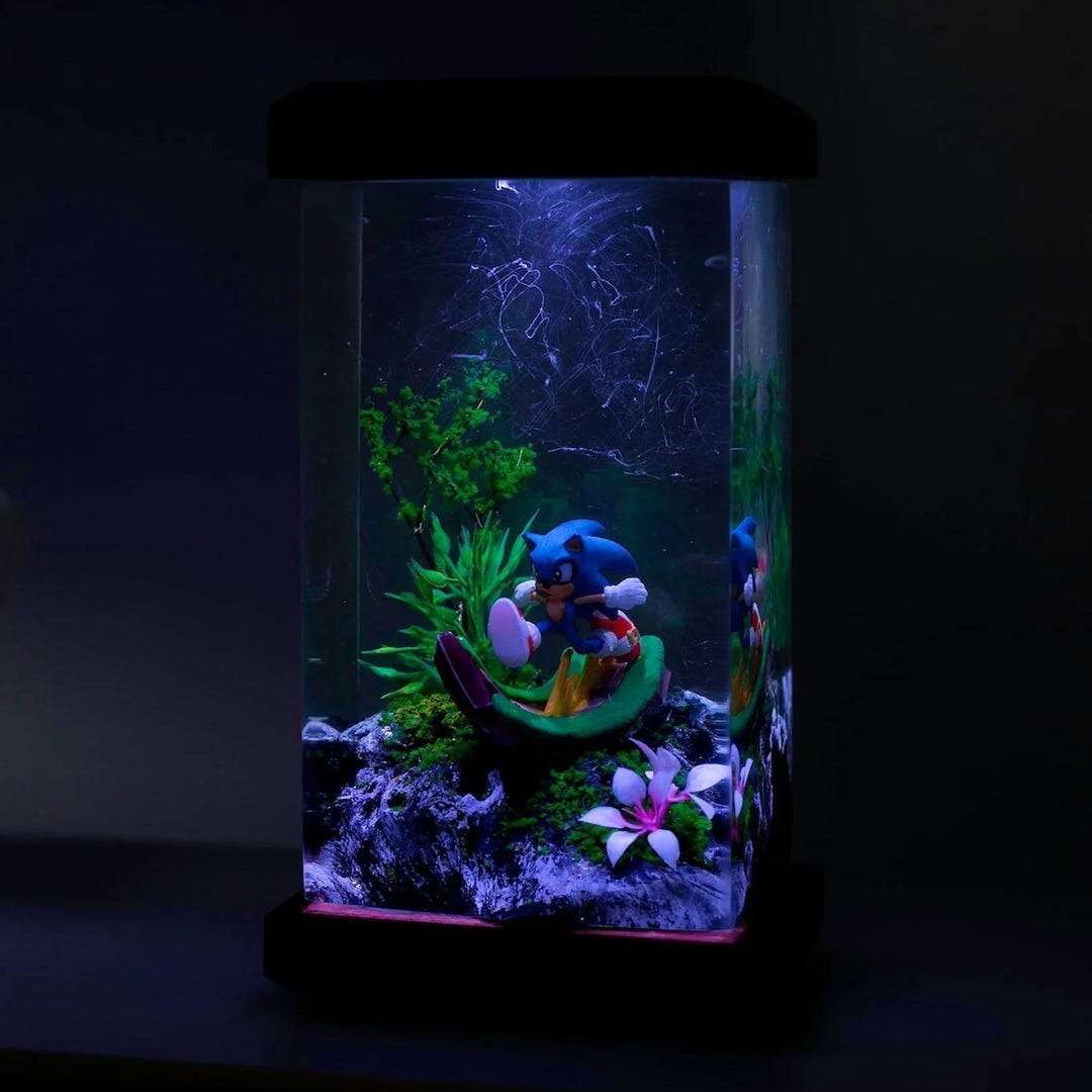 Sonic the Hedgehog Lamp – Anime Resin Night Light – Gift for Hedgehog ...