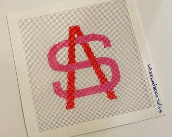 Needlepoint Monogram - Etsy