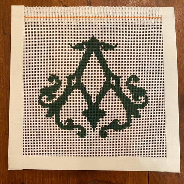 Monogram Needlepoint - Etsy
