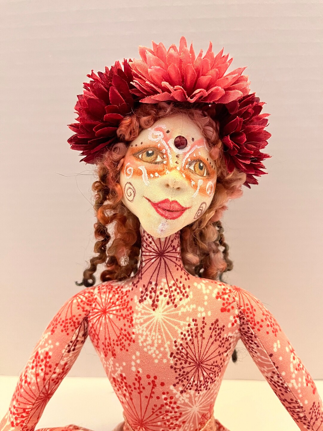 Ros Subh-craiobhe, A Soft Sculpture, Cloth Art Doll - Etsy