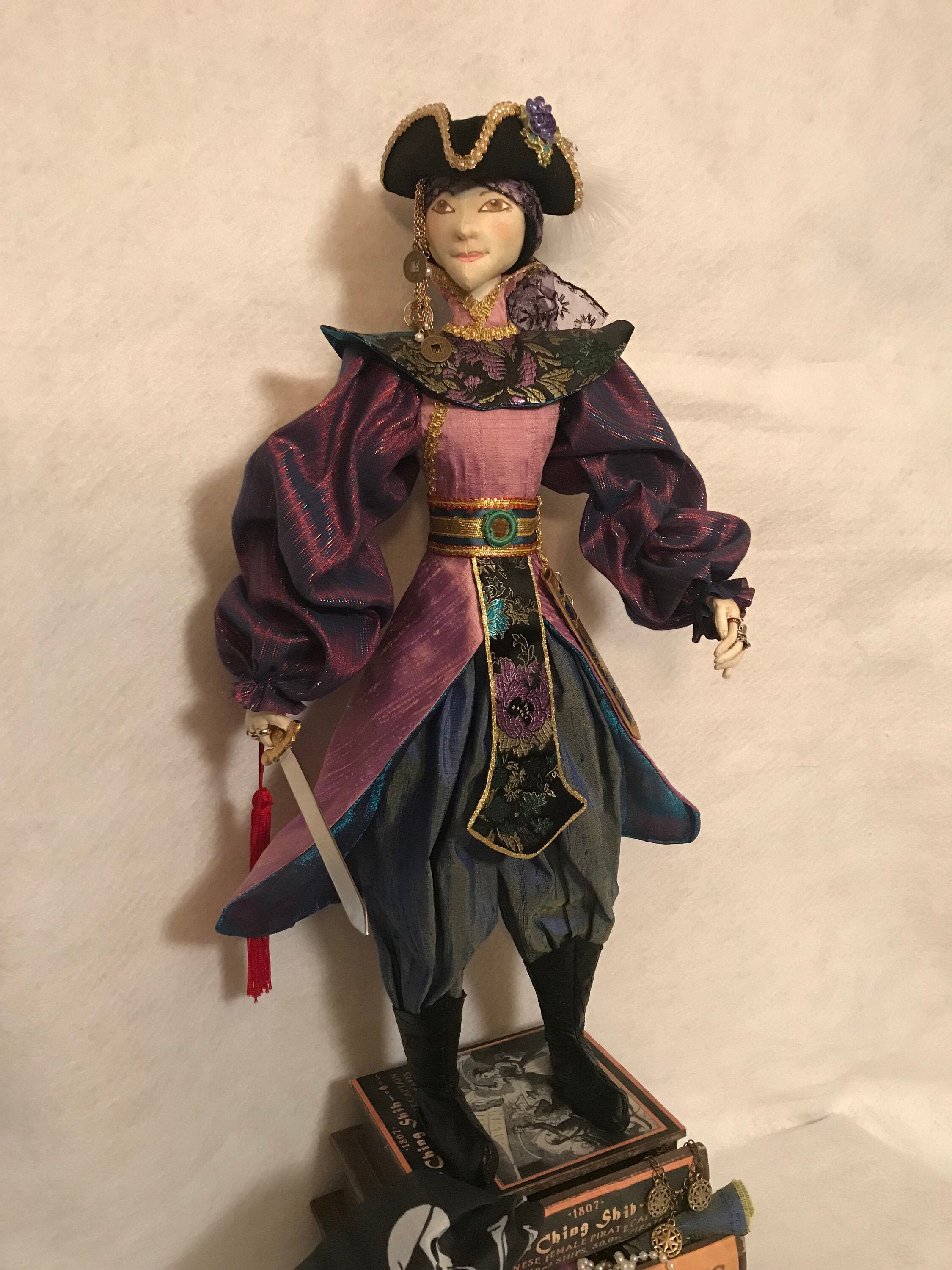 Ching Shih, OOAK Cloth Pirate Art Doll - Etsy