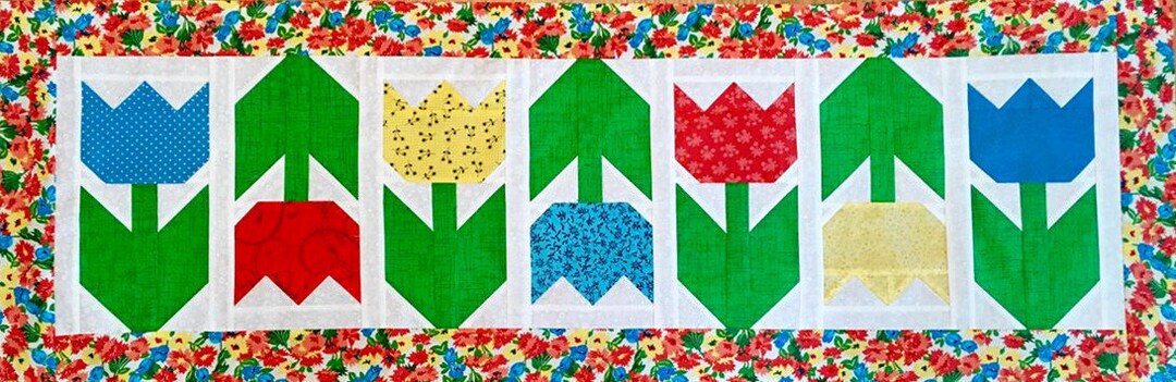 Tulip Table Runner Pattern - PDF - Etsy