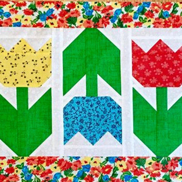 Tulip Quilt Pattern - Etsy