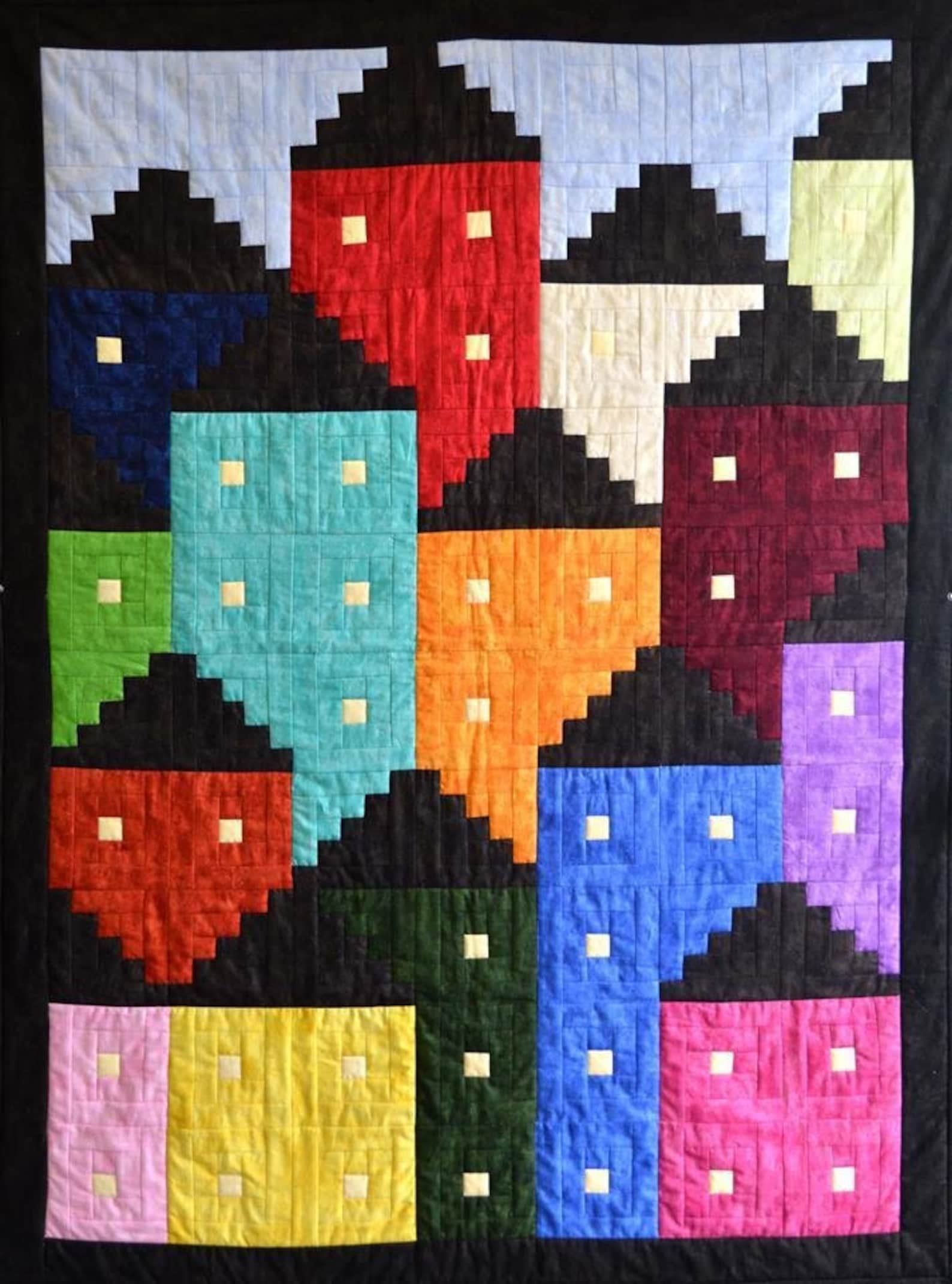 Row House Quilt Pattern - PDF - Etsy