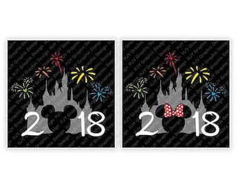 Mickey fireworks svg | Etsy