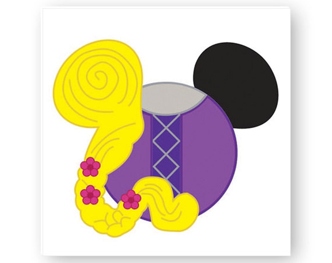 Princess, Rapunzel, Minnie, Mouse, Head, Icon, Ears, Digital, Download ...